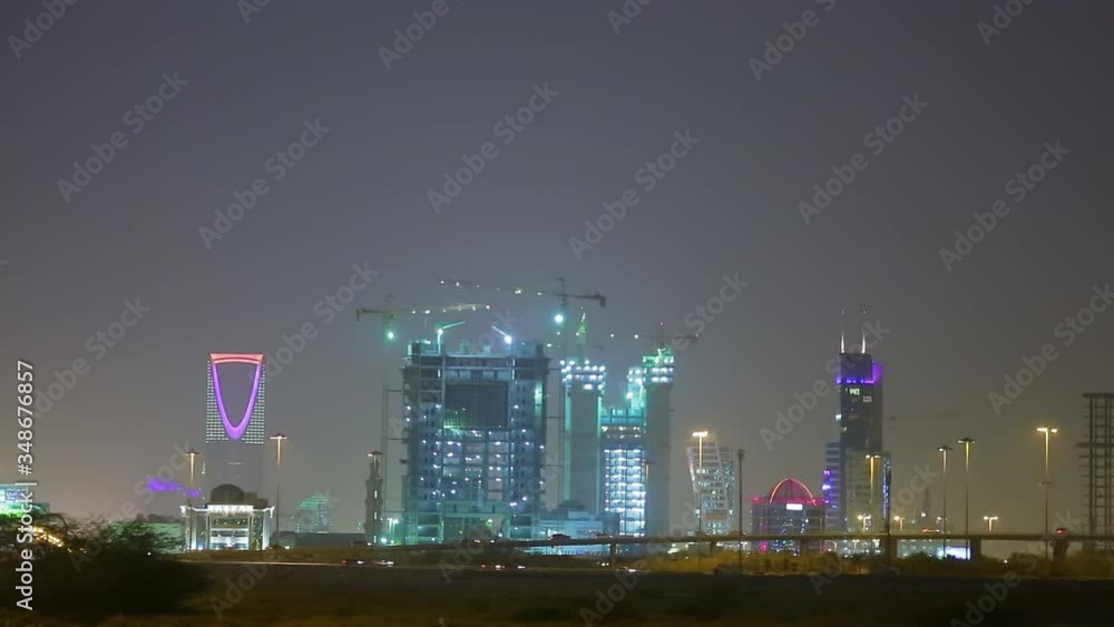 Riyadh, Saudi Arabia 05-02-2015 : Aerial view of Riyadh King Abdullah ...