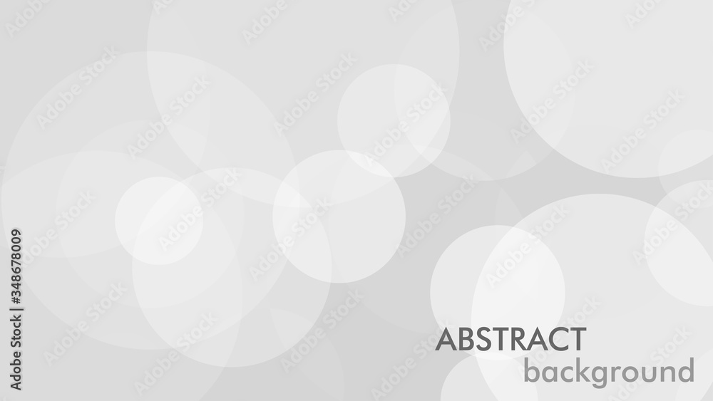 Abstract background with gray circle. White and grey abstract modern ...