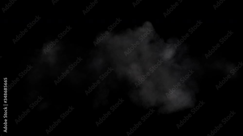Spreading white smoke (type 2), developing from thin line. Separated on ...