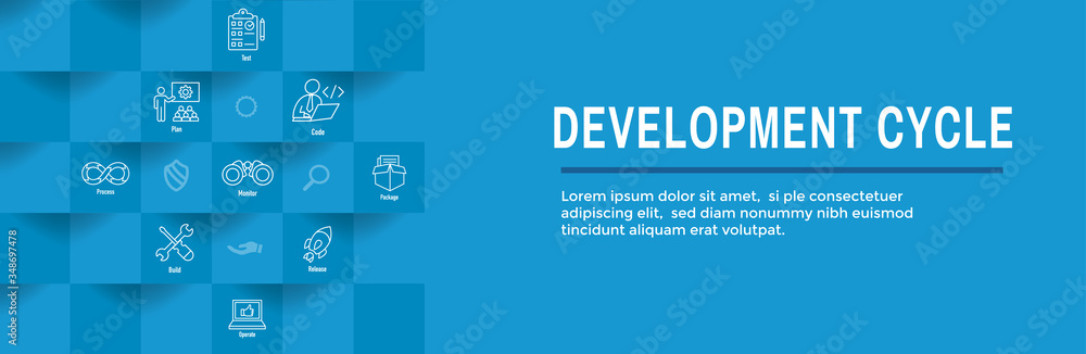 Development Operations & Life Cycle - DevOps Icon Stock Vector | Adobe ...