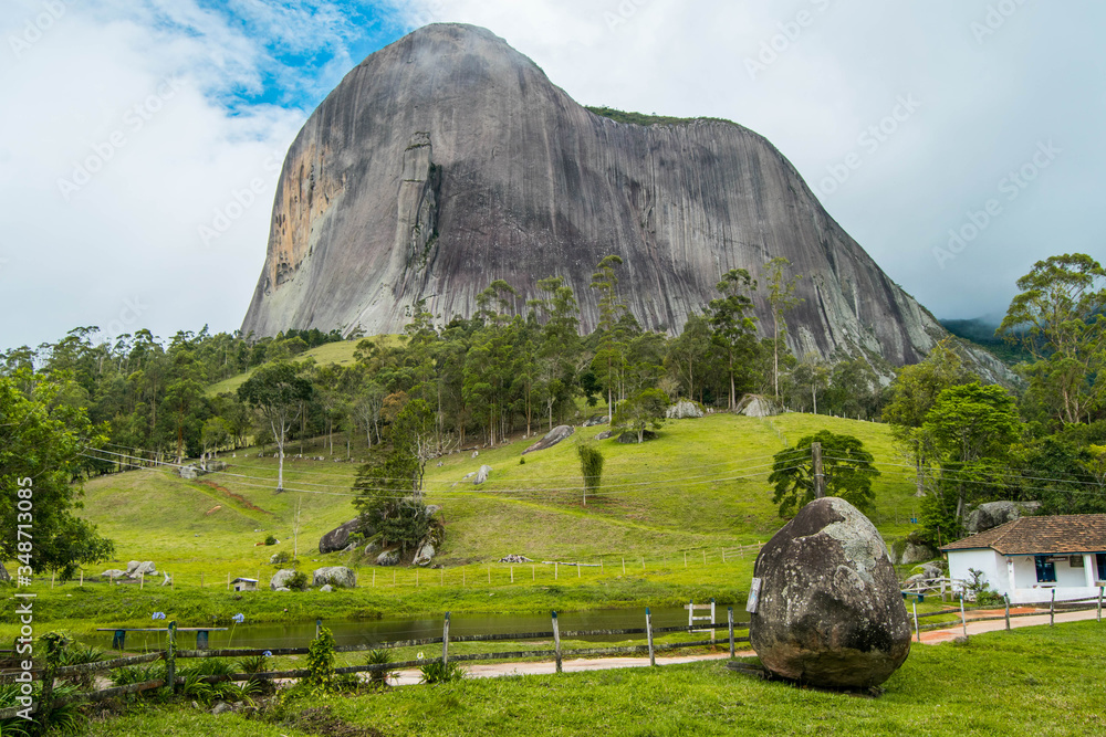 Pedra Azul State Park. Beautiful rock mountain in the state of Espírito ...