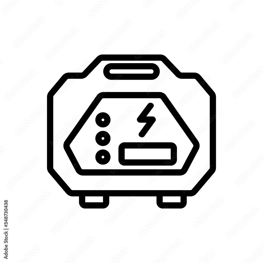 digital generators with high quality electricity icon vector. digital ...