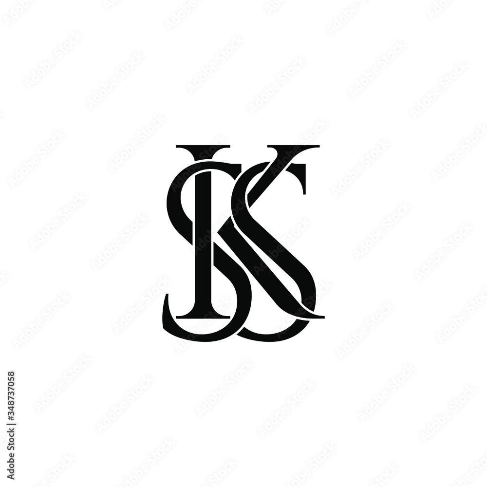 sks letter original monogram logo design Stock Vector | Adobe Stock