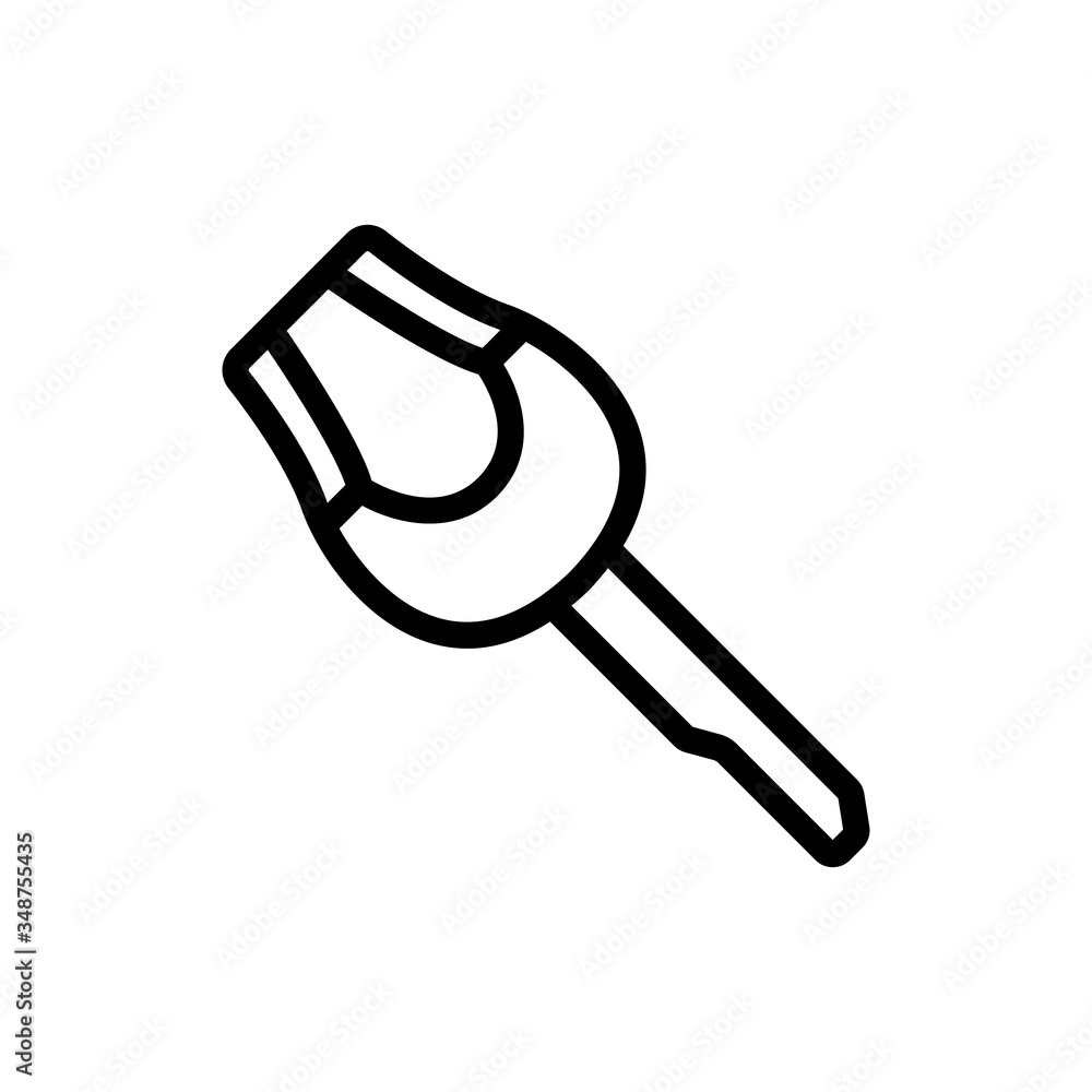 car immobilizer icon vector. car immobilizer sign. isolated contour ...