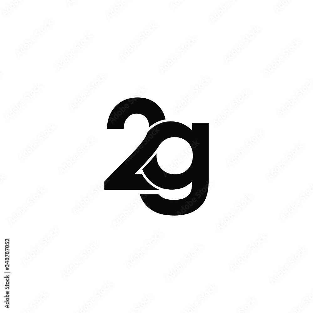 2g letter original monogram logo design Stock Vector | Adobe Stock