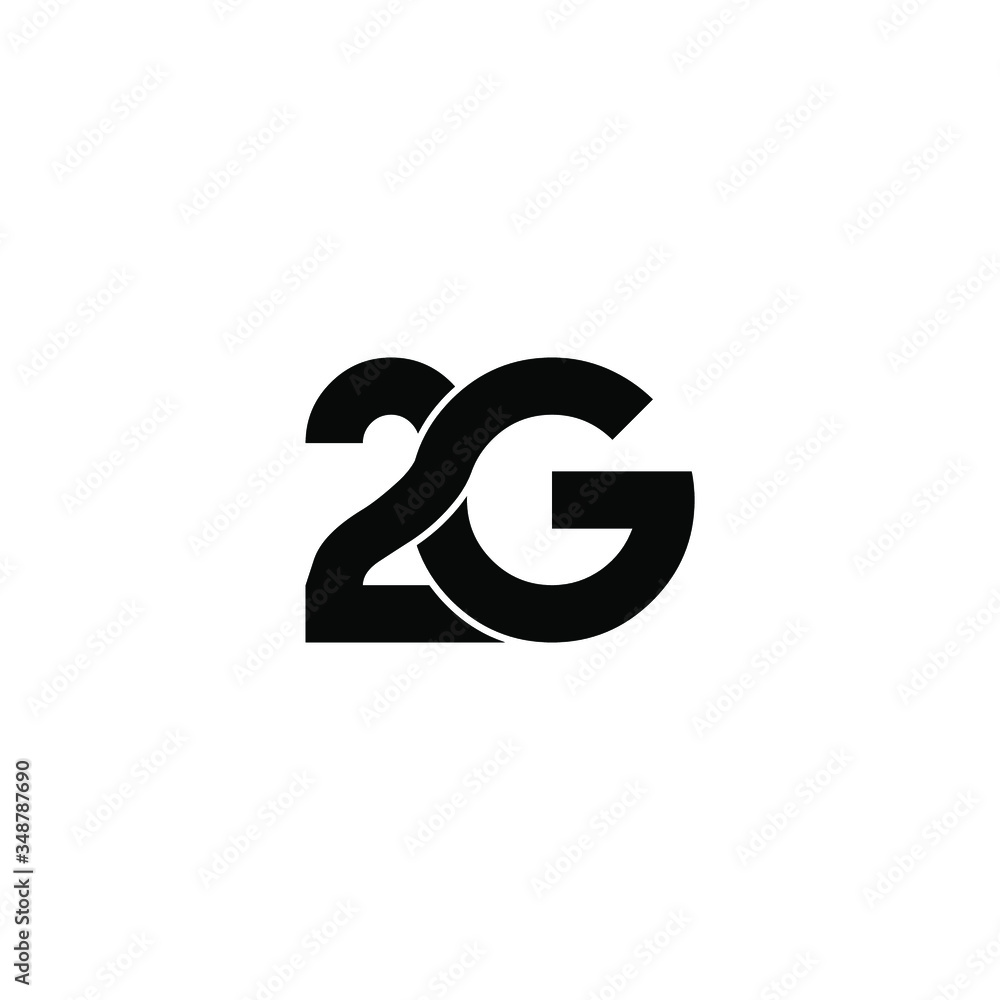 2g letter original monogram logo deign Stock Vector | Adobe Stock