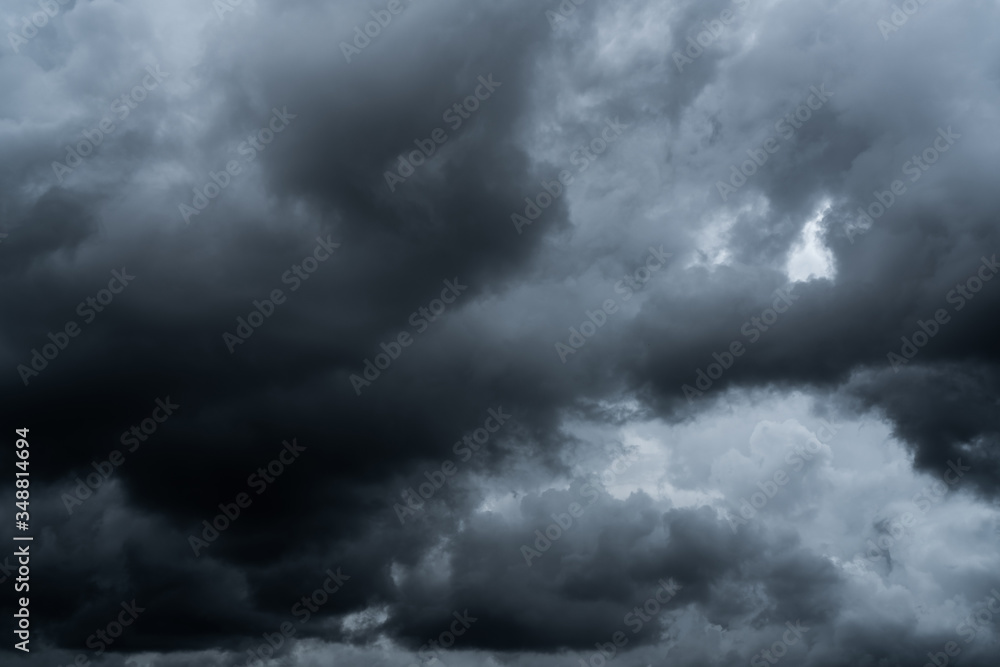 Dark dramatic sky and clouds. Background for death and sad concept ...