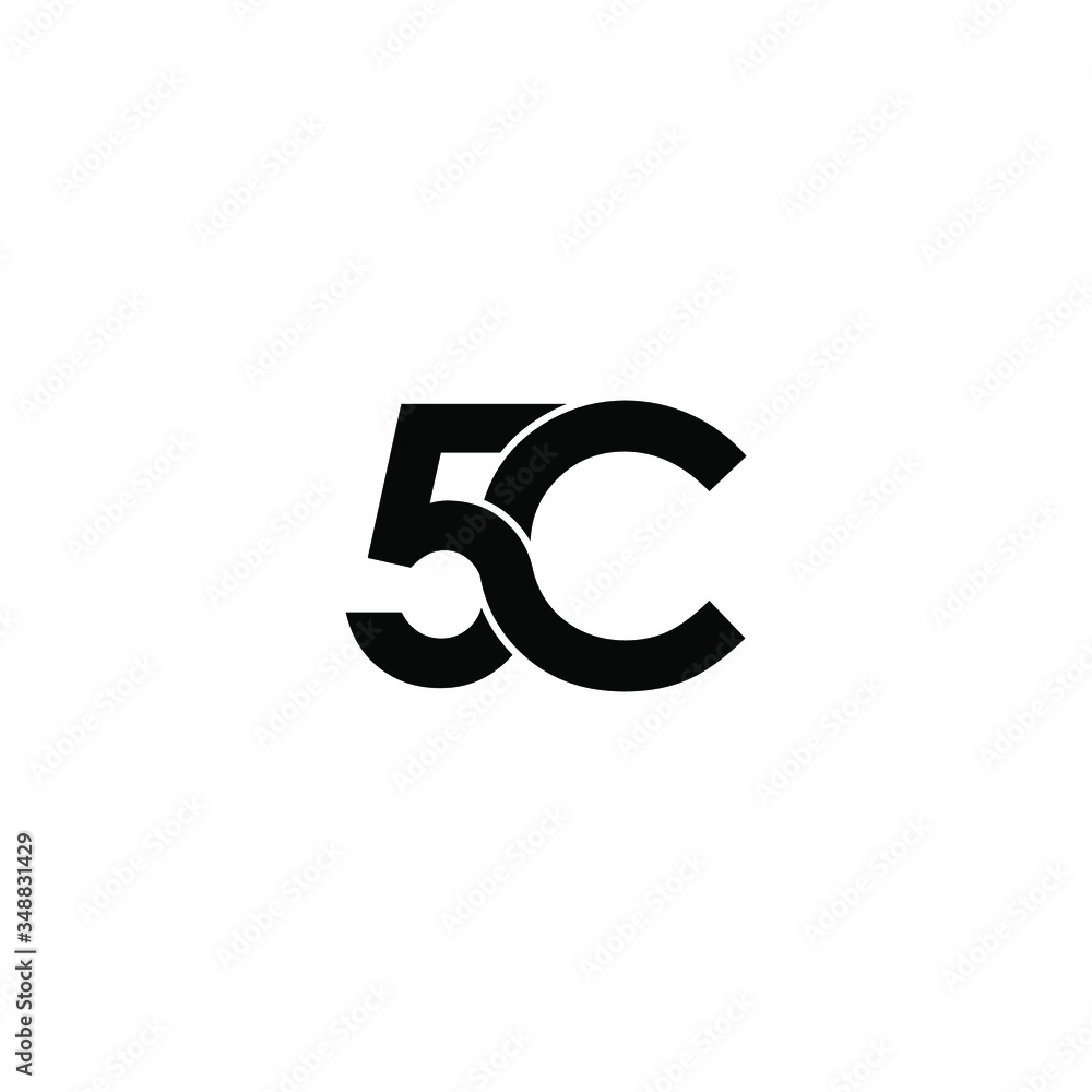 5c letter original monogram logo design Stock Vector | Adobe Stock