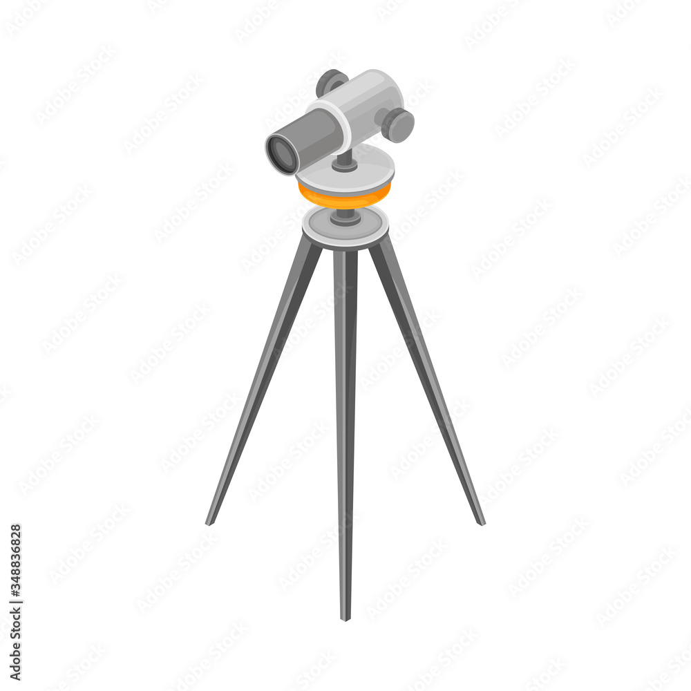 Iron Tripod as Geology Instrument for Measurement and Research Vector ...