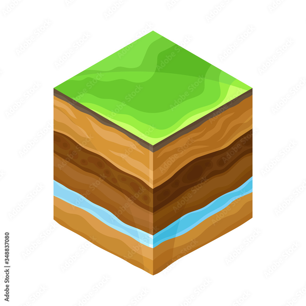 Soil Cross Section Showing Layers as Geology Sampler for Research ...