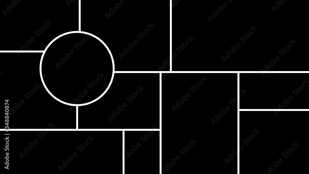 Templates collage 11 frame photos.Template of moodboard. Vector ...