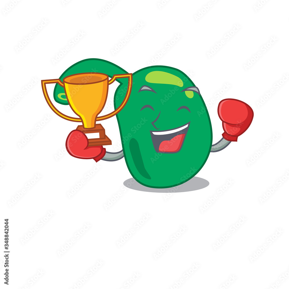 An elegant boxing winner of pineal caricature design concept Stock ... An elegant boxing winner of pineal caricature design concept Stock ...