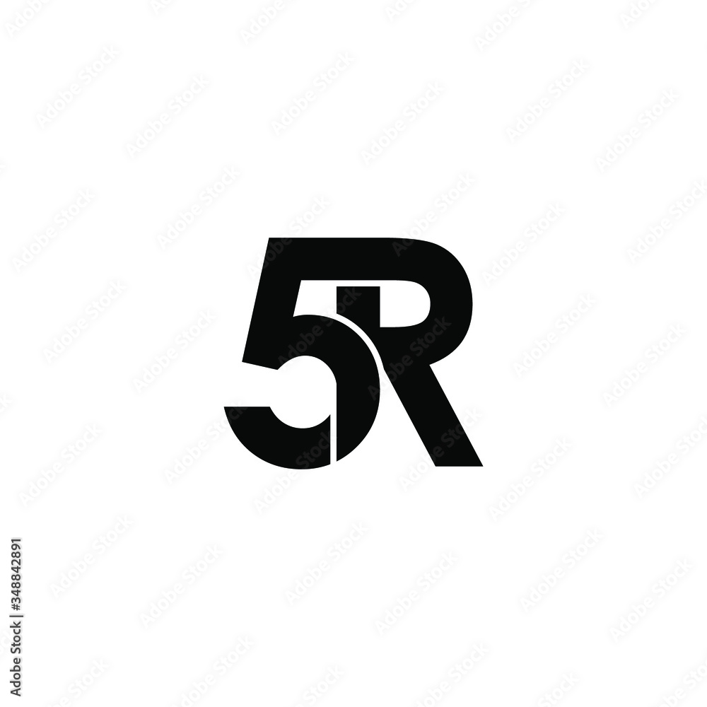 5r letter original monogram logo design Stock Vector | Adobe Stock