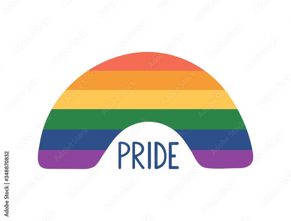 Pride rainbow symbol. Tolerance day card. LGBTQ flag. Pride month ...