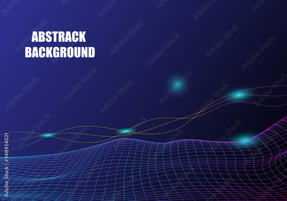 Vector dark blue gradient and line abstrack background Stock Vector ...