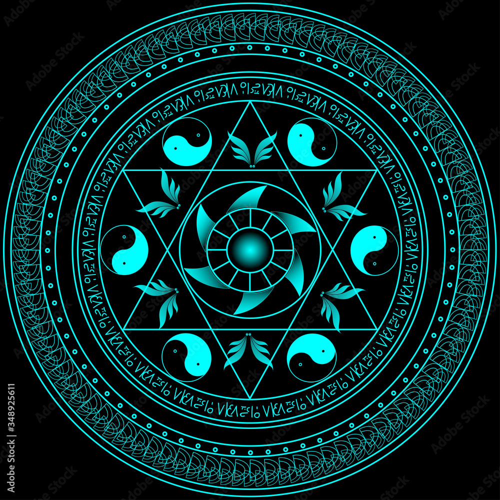 Magic circle ring, Magic Spell Ring Sparkle, incantation circle ...