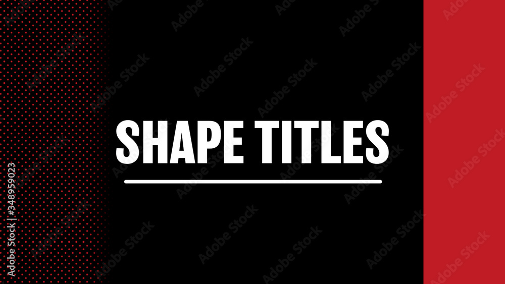 Bold Shape Dots Titles Stock Template | Adobe Stock