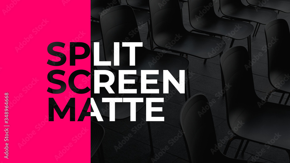 Split Screen Matte Title Stock Template | Adobe Stock