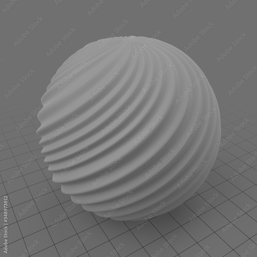 Spiral sphere Stock 3D asset | Adobe Stock