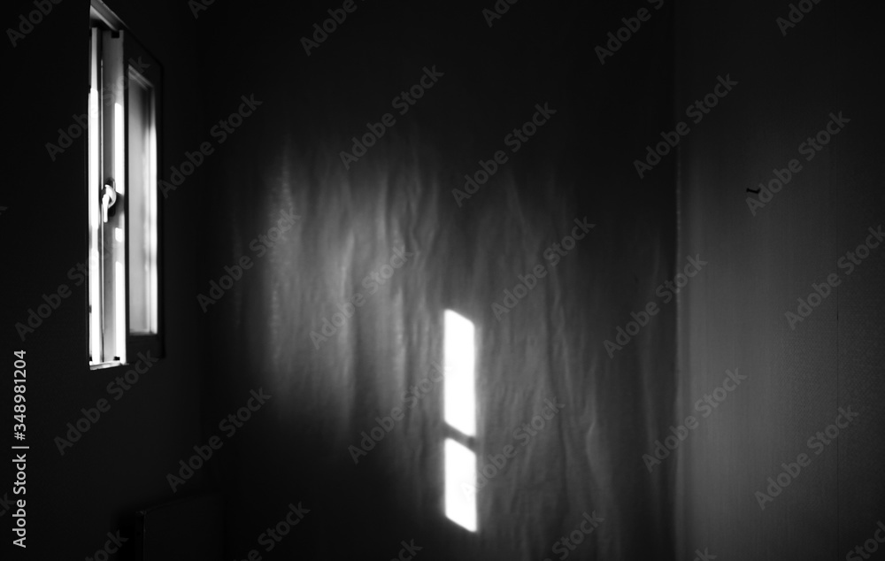 Sunlight Falling Through Window In Darkroom Stock Photo | Adobe Stock
