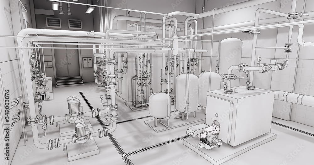 Conceptual visualization of drawing style of utilities at BIM ...