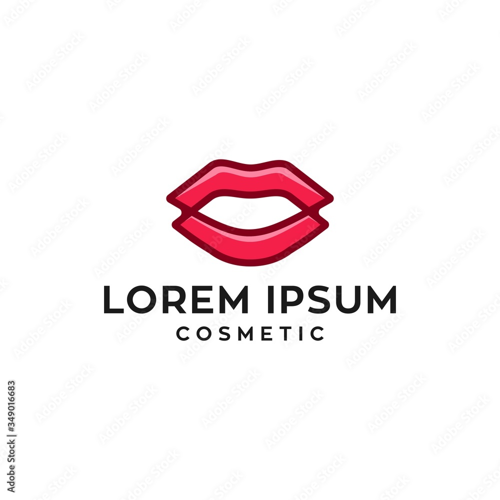 sexy red and pink lips logo design vector ,red Lips Logo design vector ...
