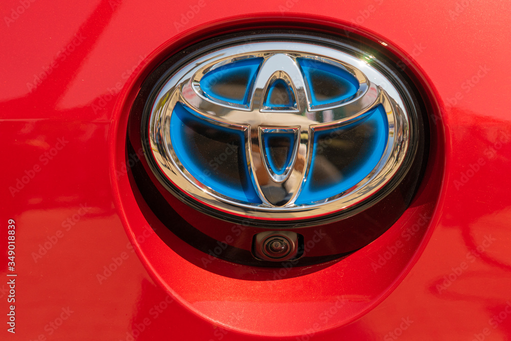 Vilnius, Lithuania 18 August, 2019: Special brand logo with blue ...