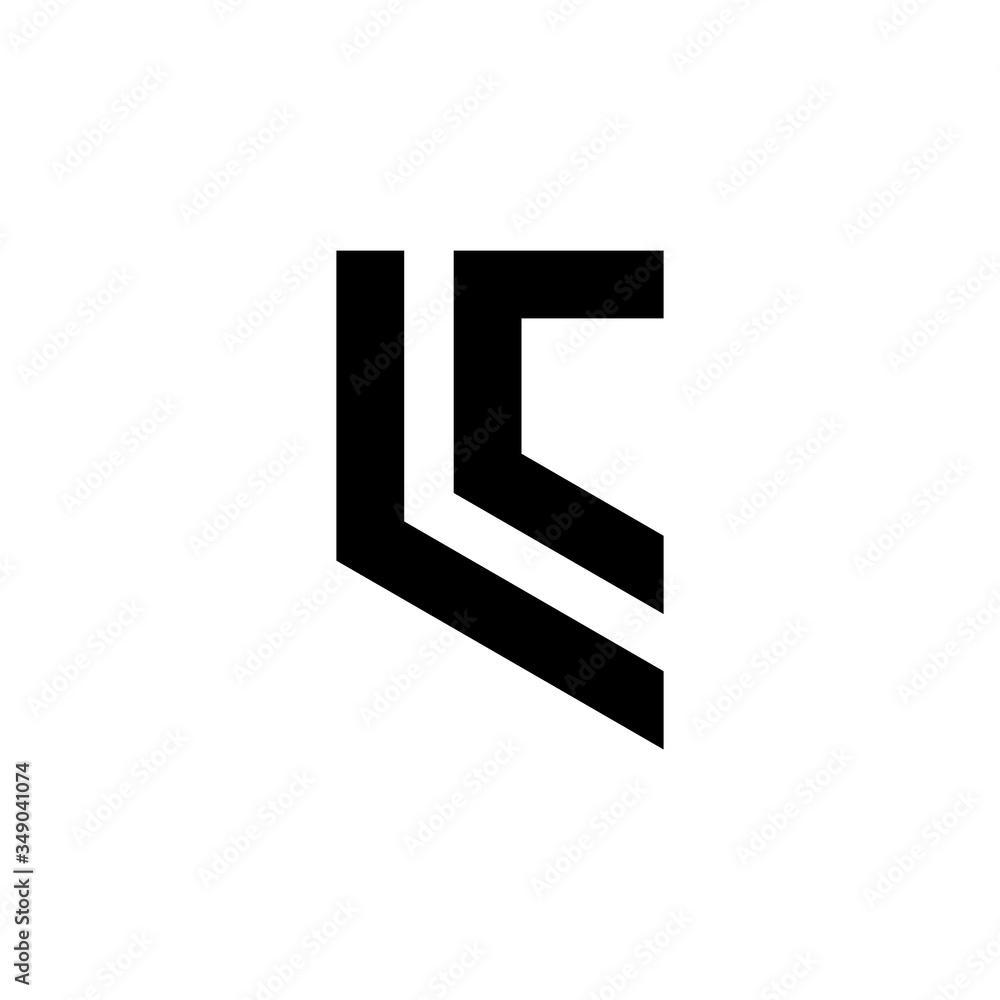 Geometric letter LC logo. Icon vector. Stock Vector | Adobe Stock