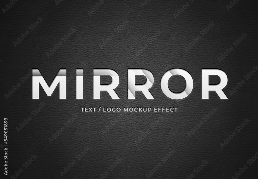 Mirror On Leather Text Effect Mockup Stock Template Adobe Stock mirror-on-leather-text-effect-mockup-stock-template-adobe-stock