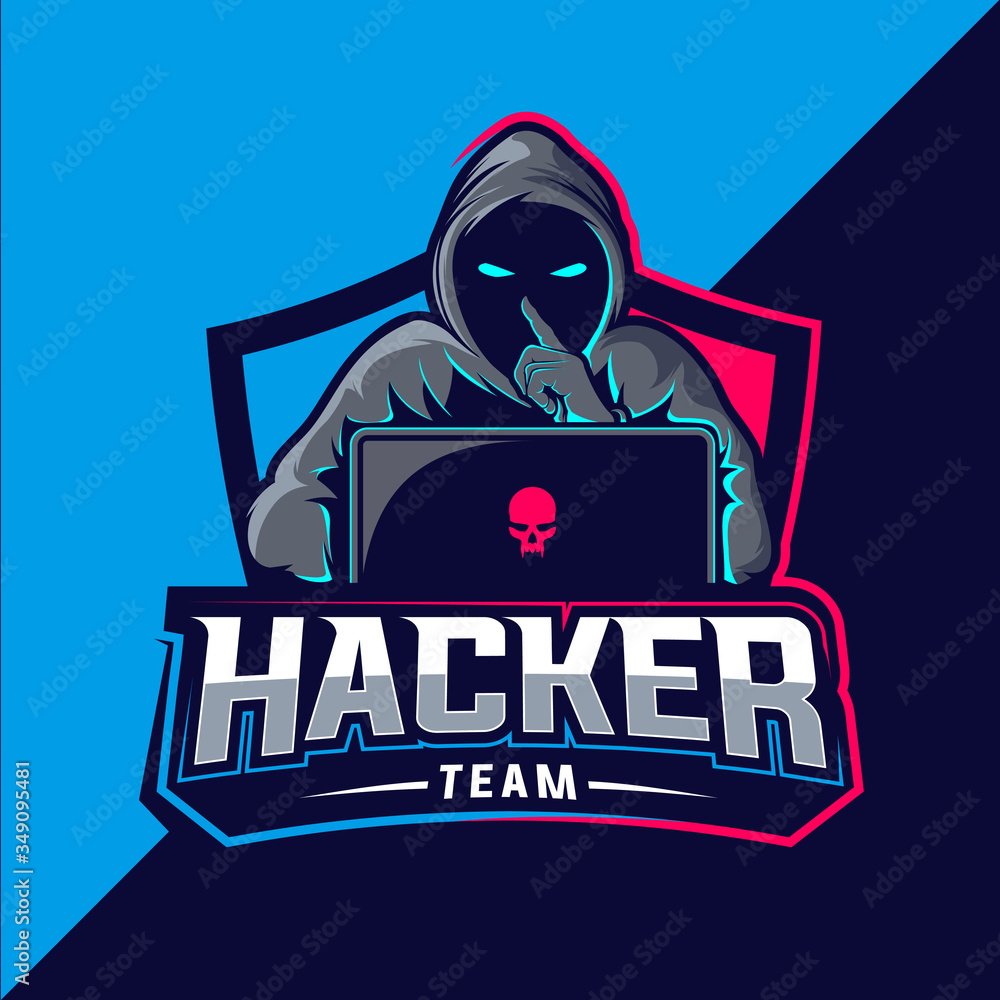 Hacker team esport logo Stock Vector | Adobe Stock