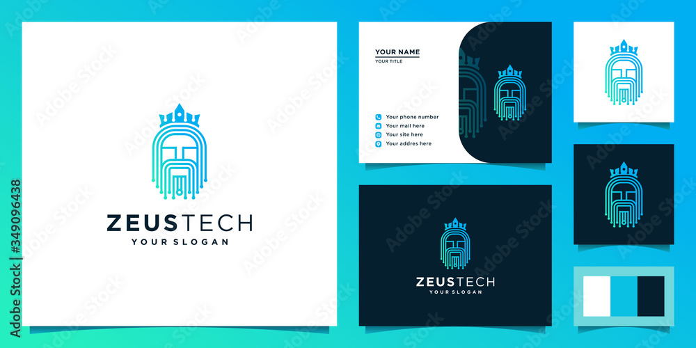 technology logo illustration. Zeus logo, strong, authoritative and ...