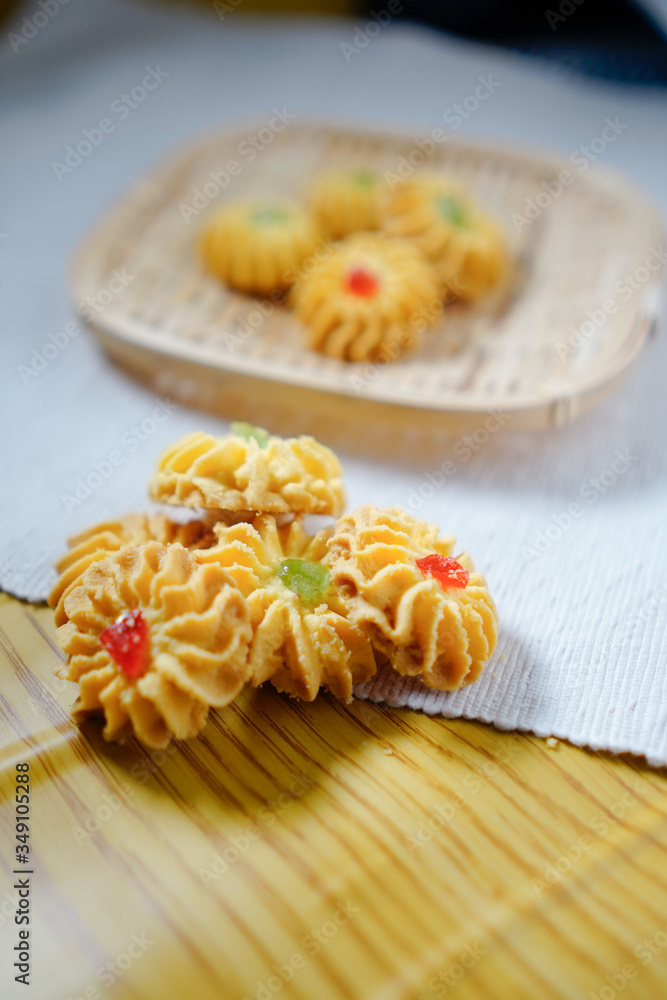 Homemade cookies call Kuih Samperit in Malay, is a traditional ...