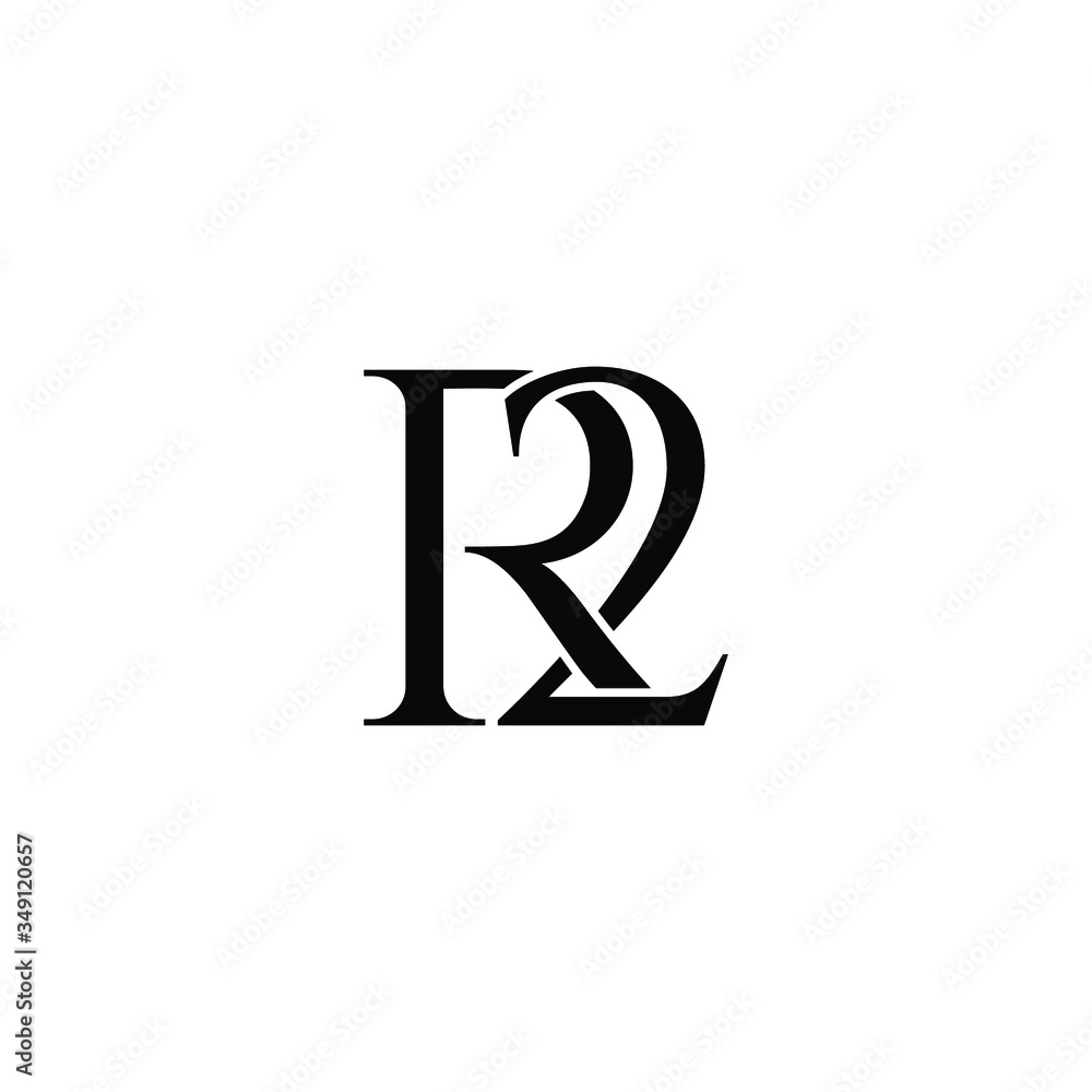 r2 letter original monogram logo design Stock Vector | Adobe Stock