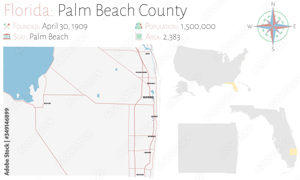 Map Of Palm Beach County Florida Palm Beach Gardens, Florida Area