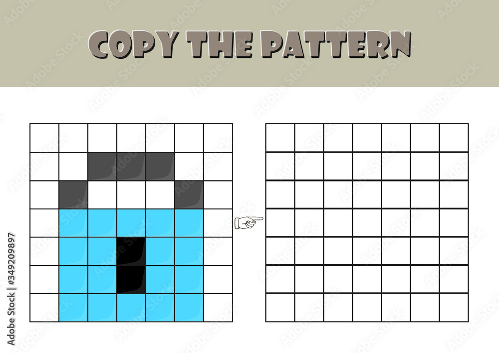 pixel art, fun activity pages for preschool and kindergarten, Color ...