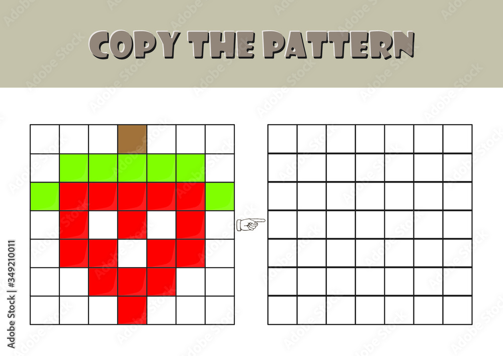 pixel art, fun activity pages for preschool and kindergarten, Color ...