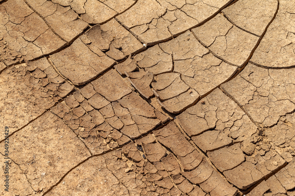 Cracked Earth. Concept: Cracks on surface of earth change as result of ...