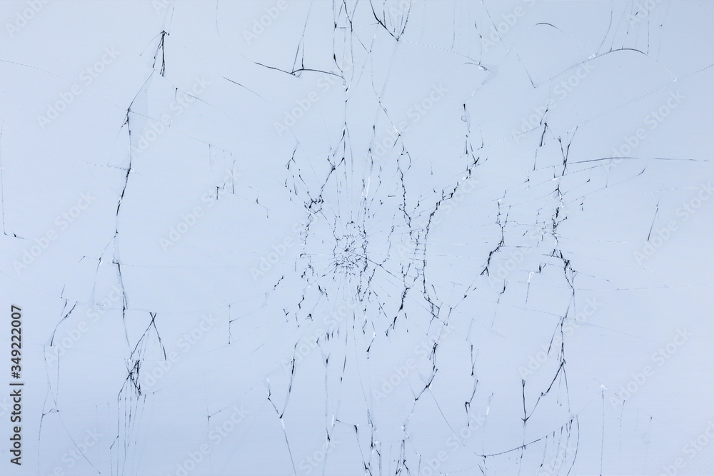 Foto de flat texture of cracked glass tft lcd screen with localized ...