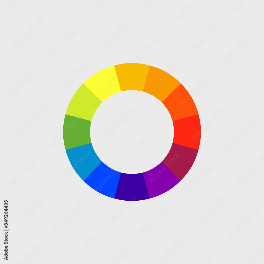 Pantone color wheel Stock Illustration | Adobe Stock