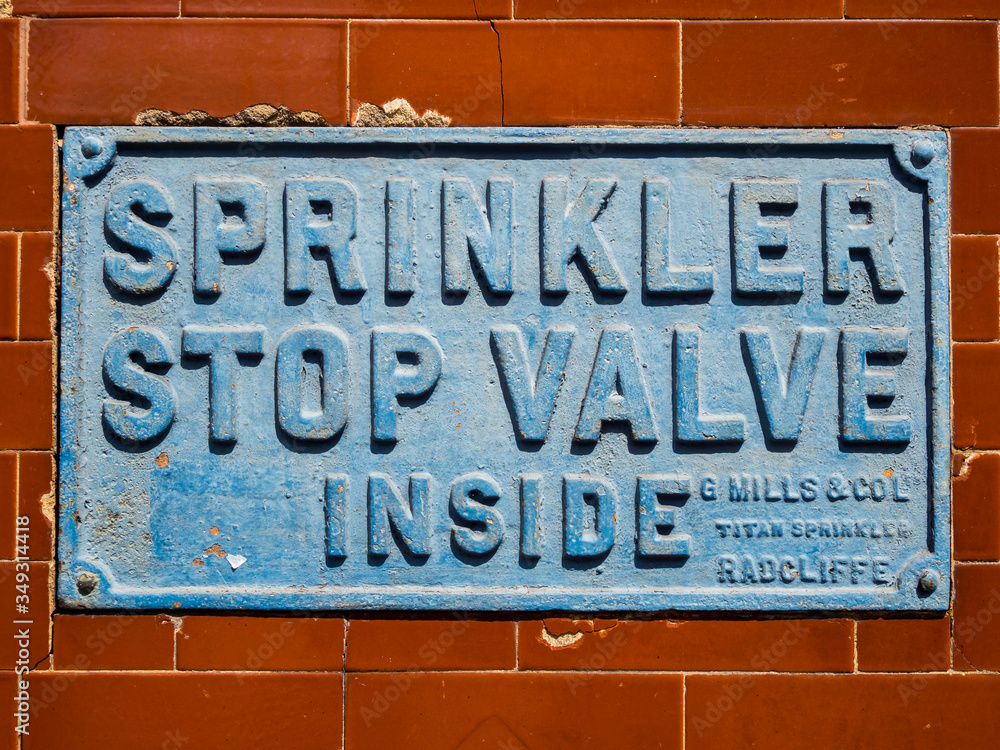 London, Spitalfields, UK. May 14th 2020: A British "sprinkler stop ...