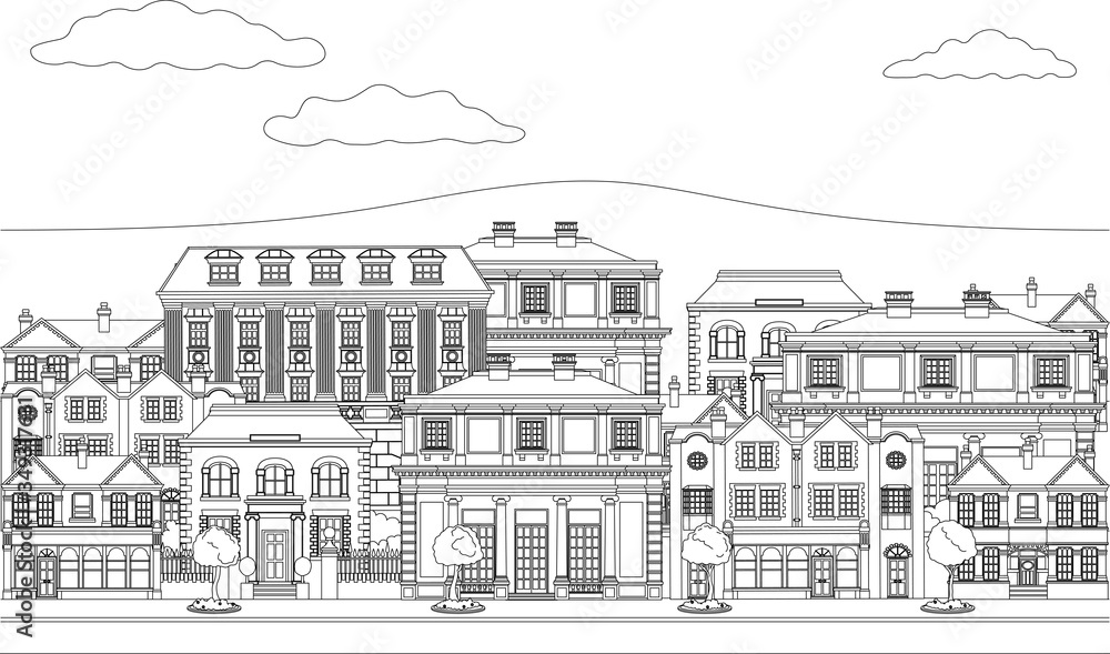 Victorian House Outline