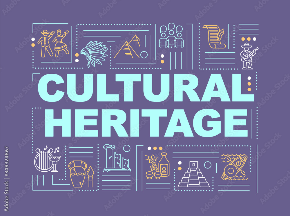 Culture and history word concepts banner. Antique artifact. Folklore ...