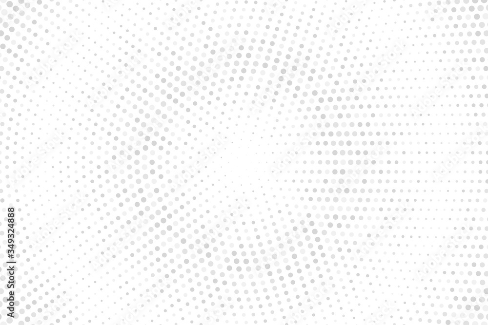 Halftone dots on white background. Gray dots halftone texture. Pop art ...