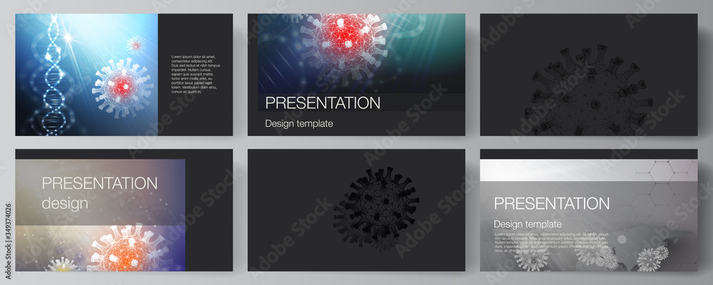 Vector layout of the presentation slides design business templates ...