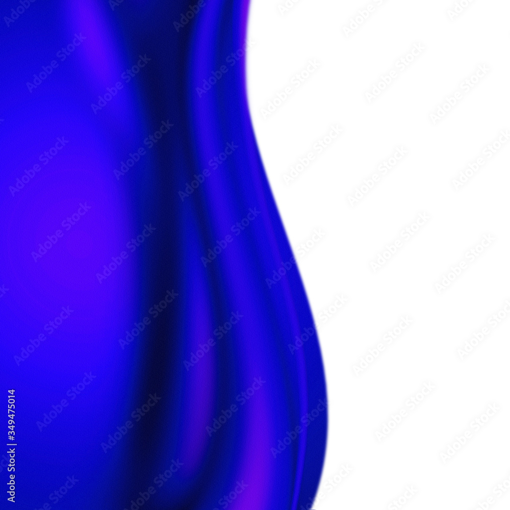 blue curve folded cloth Stock Illustration | Adobe Stock