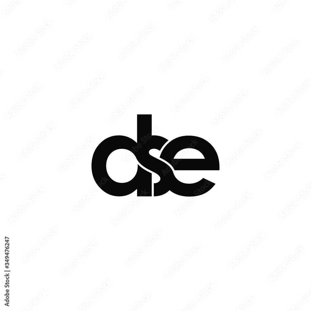 dse letter original monogram logo design Stock Vector | Adobe Stock