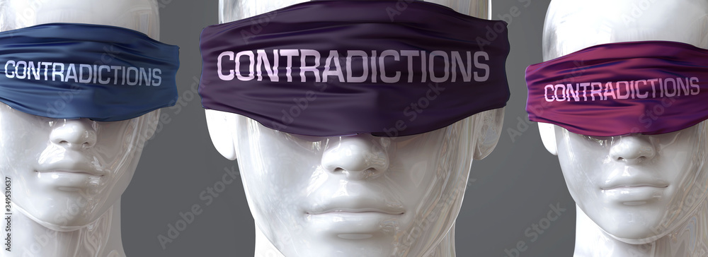 Contradictions can blind our views and limit perspective - pictured as ...