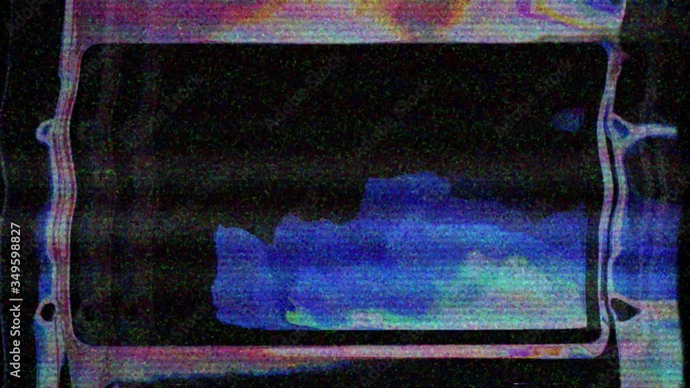 VHS defects noise and artifacts, glitches from an old tape. Glitch ...