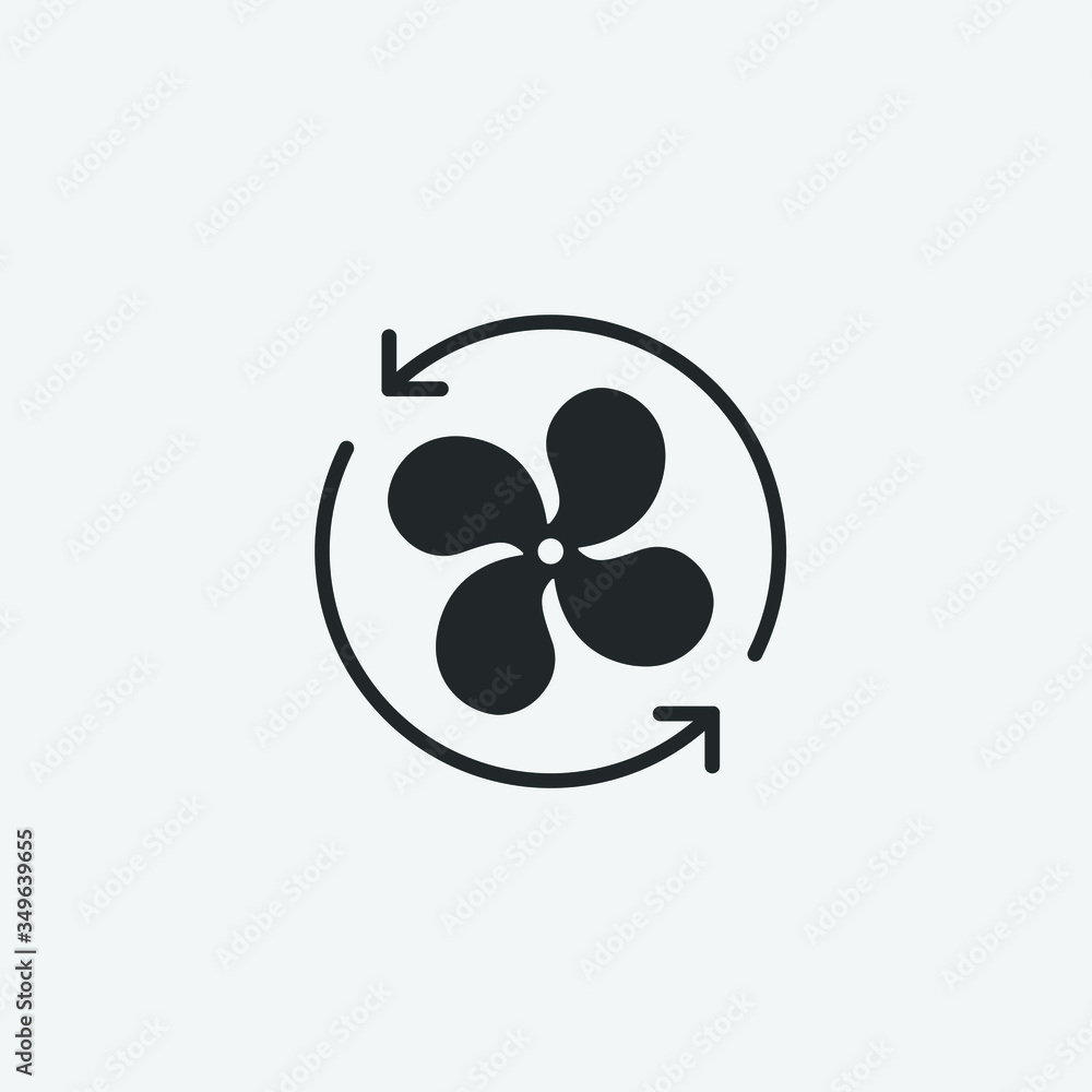 ventilation vector icon illustration sign Stock Vector | Adobe Stock