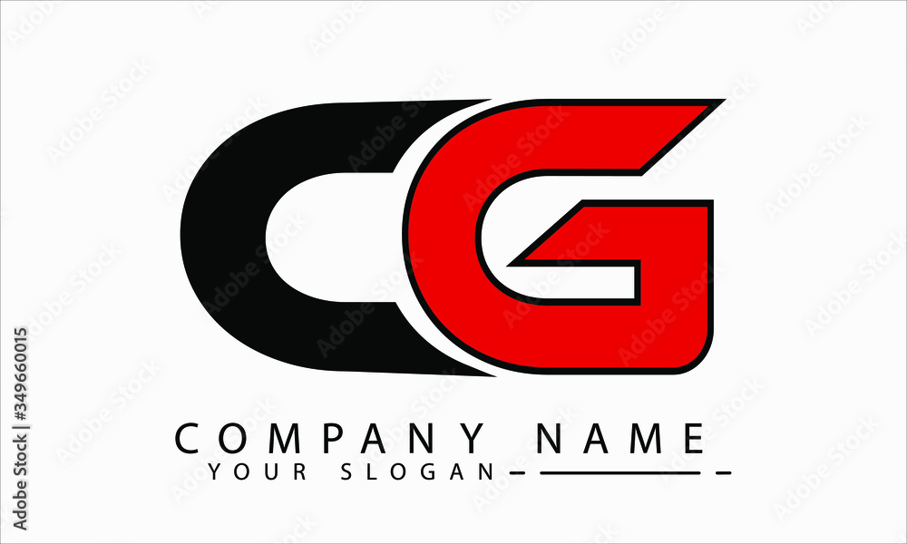 CG initial logo letter Creative unique modern stylish vector 素材庫向量圖 ...